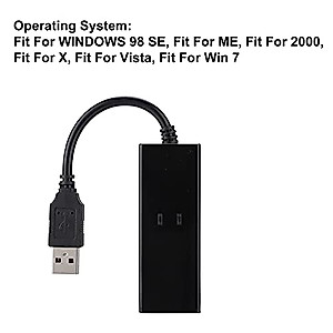 USB2.0 56K External Dial Up Fax Data Modem, V.92 Voice Fax Data Modem Dongle Adapter, for Windows 98, for Win SE, for Win 2000, for Win XP, for Win Vista, for Win 7