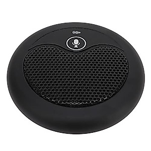 Omnidirectional Conference Microphone, Computer Microphone with USB C Port, Reduce Noise, Super Thin Meeting Microphone for Video Conference, Live Broadcast, Online Lecture
