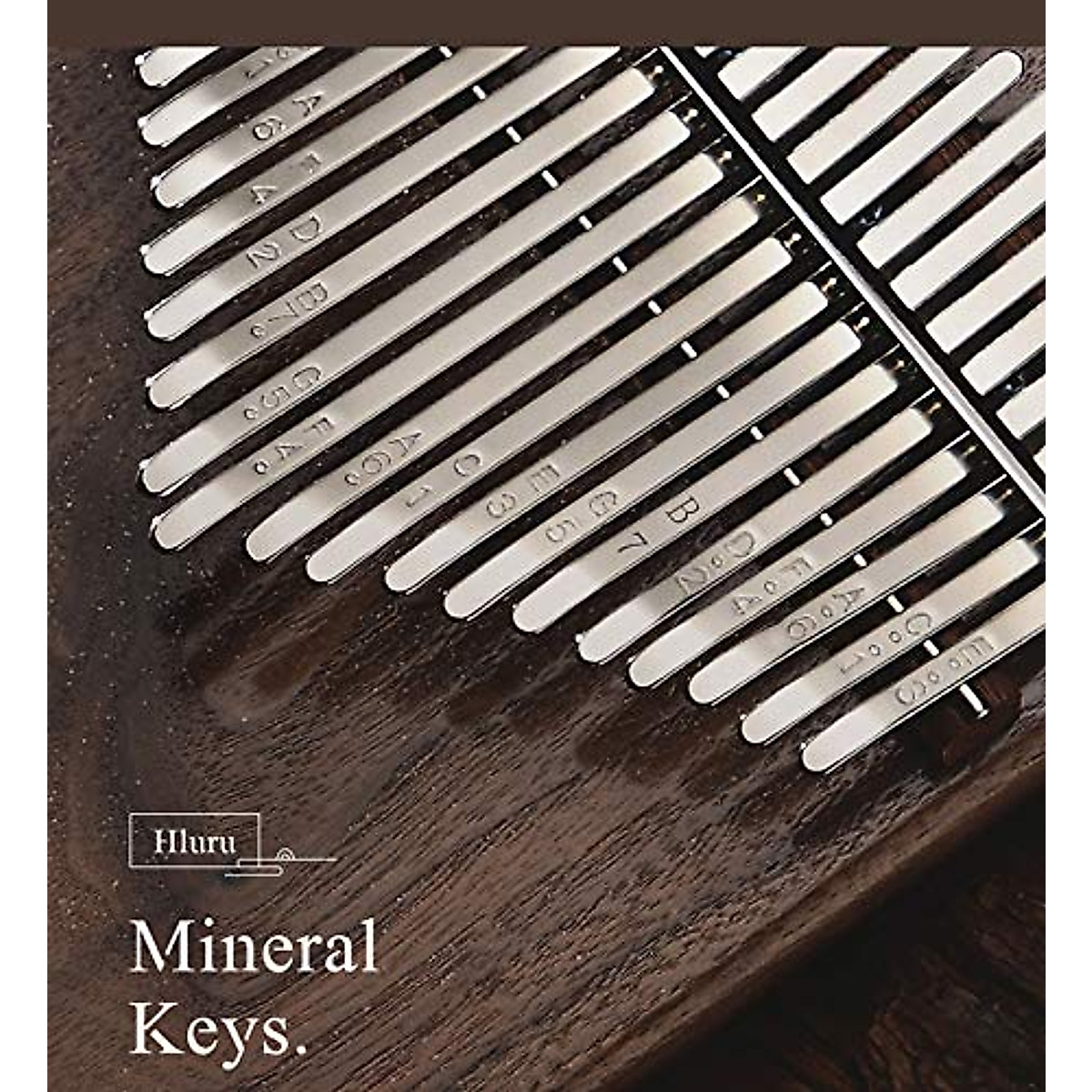 Hluru Kalimba 21 Key | Quality America Dark Walnut Wood Keyboard Thumb Piano | Calimba Musical Instruments | Professional Music Birthday Gifts