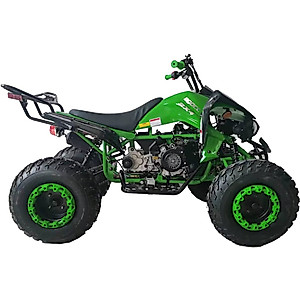 HHH 200cc Sports ATV with LED Headlights Automatic Transmission with Reverse, Big 23"/22" Tires! | Green