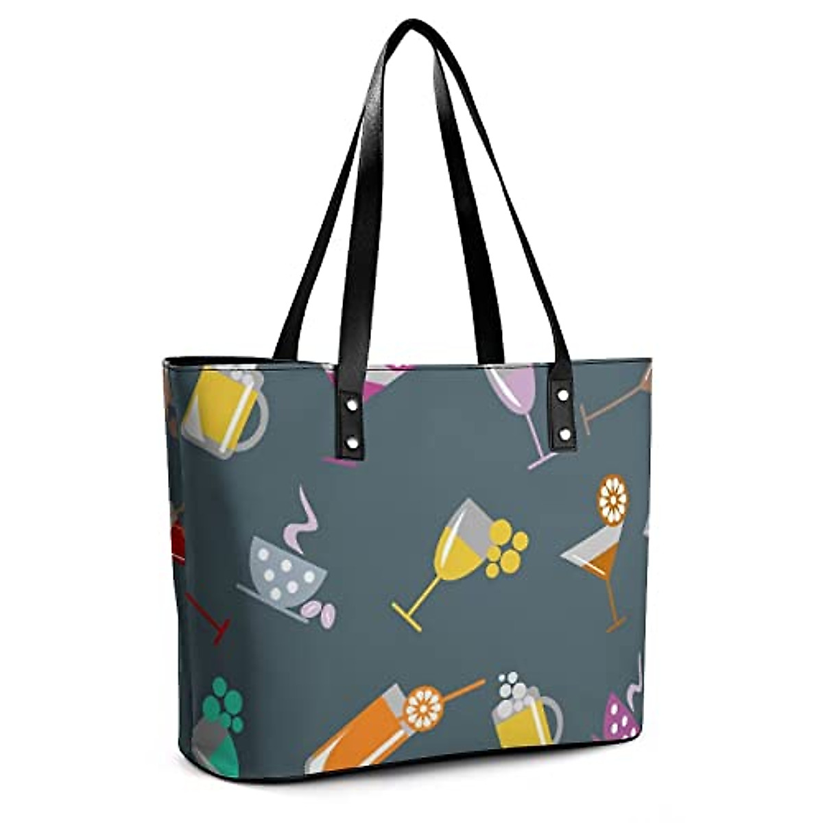 Womens Handbag Glass Pattern Leather Tote Bag Top Handle Satchel Bags For Lady