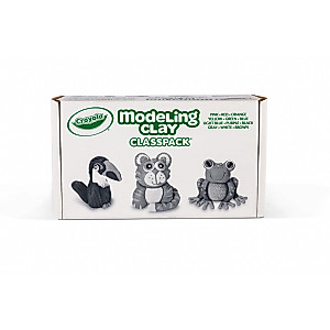 Crayola Modeling Clay Classpack (24 Packs), Bulk Modeling Clay for Kids, 12 Colors, Nontoxic, Classroom Supplies for Kids Arts & Crafts