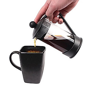 Clever Chef French Press Coffee Maker, Maximum Flavor Coffee Brewer with Superior Filtration, 2 Cup Capacity, Black