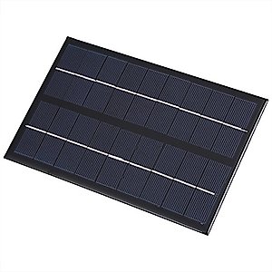 Biitfuu 3W 9V Mini Solar Panel Module for DIY Solar Light Phone Battery Charger Portable DIY Polycrystalline with High Efficiency