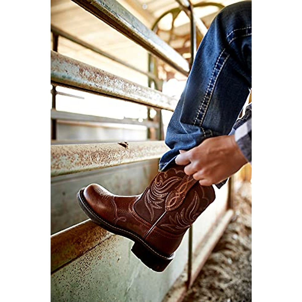 Ariat Women's R.E.A.L. Mid Rise Bootcut Jean, Spitfire, 29 Regular