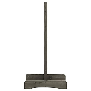 Homvdxl 47x24" Garden Fence Wood Garden Fencing with Trellis, Instant Garden Fence Panel, Freestanding Garden Trellis Fence for Home Yard Garden Indoor Outdoor (Gray)