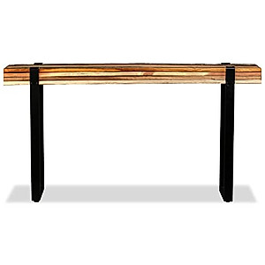 MSLAONXC Console Table,Vanity Desk,Display Table,Hallway Table,Entryway Table,End Table,Balcony Table,for Living Room,Couch,Hallway,Foyer, Kitchen Counter,Solid Reclaimed Wood Adjustable