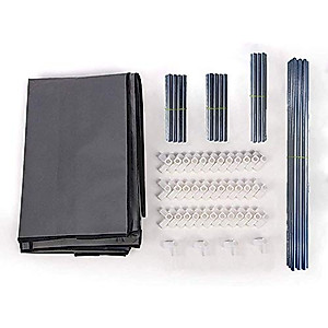 GreensTion-S 10-Tier Shoe Rack with Dustproof Cover 30 Pair Shoe Organizer Shoe Rack Tower Zippered Storage Shoe Cabinet Ideal for Hallway Corridor [3-6 delivery Days] (Gray)