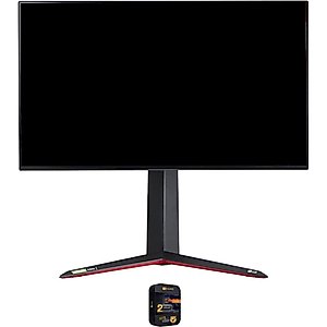 LG 27GN950-B 27 inch Ultragear 4K UHD Nano IPS 1ms 144Hz G-Sync Gaming Monitor Bundle with 2 YR CPS Enhanced Protection Pack