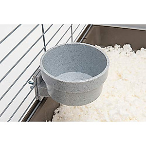 Lixit Quick Lock Cage Bowls for Small Animals and Birds. (20oz, Granite)