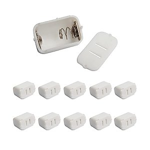 Acxico 10Pcs AG13 LR44 Toy Battery Storage Box Button Case Holder Organizer Supplies