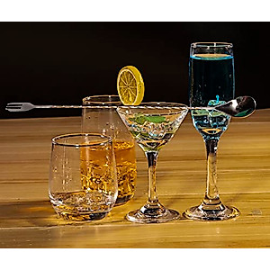 Ortarco 10 Inch Stainless Steel Muddler for Cocktail and 10 Inch Mixing Bar Spoon, 2 Pices Home Bar Tool Set