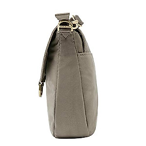 Travelon Anti-Theft Courier Saddle Crossbody, Stone, One Size