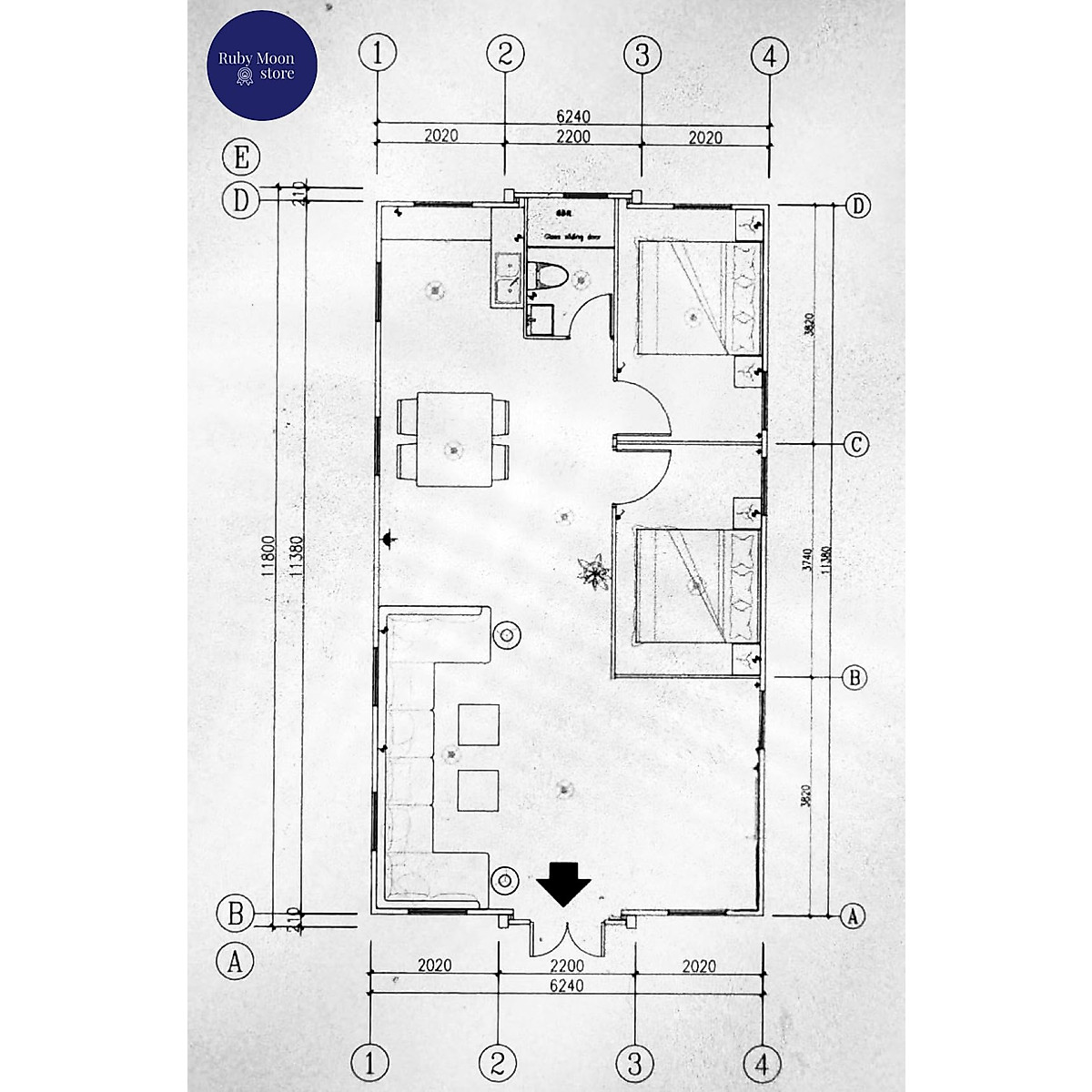 Detachable Prefabricated Luxury Villa Portable Foldable Expandable Container House 40 FT Home, 11.8 * 6.3 * 2.49
