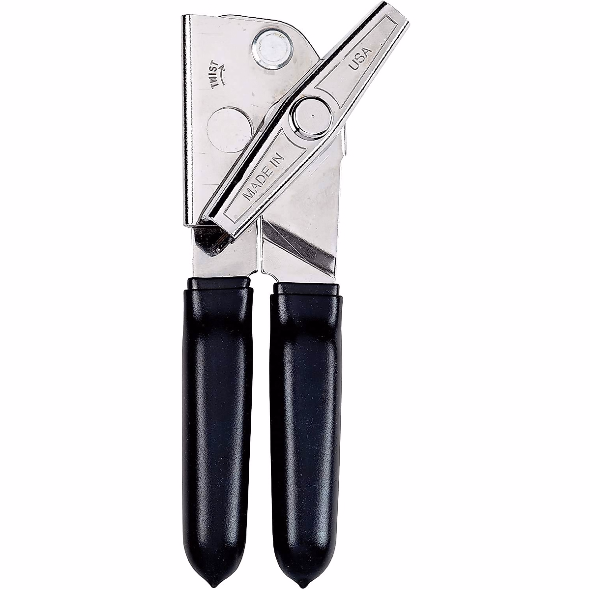 EZ-DUZ-IT Deluxe Can Opener with Black Grips (Set of 2)