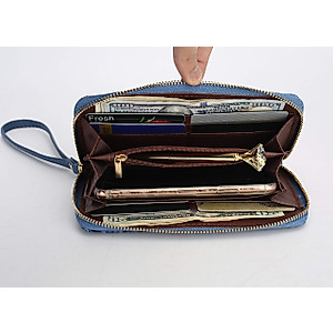 MKF Set Hobo Bag for Women & Wristlet Wallet – PU Leather Designer Handbag Purse – Shoulder Strap Lady Fashion, Beige Cognac