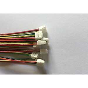 LATTECH 10 PCS 4 PIN JST GH Connectors on Both Sides with Electric Wire 1007 28 AWG(Total length:200MM)