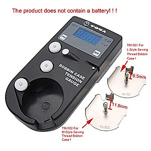 CKPSMS Brand - TOWA Digital Bobbin Case Tension Gauge Compare to TM-1 L-Style/TM-3 M- Style (DTM-A1+TM-501+TM-502)
