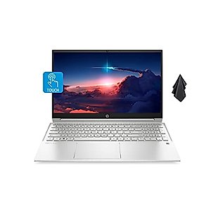HP Pavilion 15.6" FHD Touchscreen Laptop, 12th Gen Intel Core i7-1255U Processor, Intel Iris Xe Graphics, Wi-Fi 6, HDMI, Webcam, Bluetooth, Windows 11 Home (32GB | 1TB SSD)