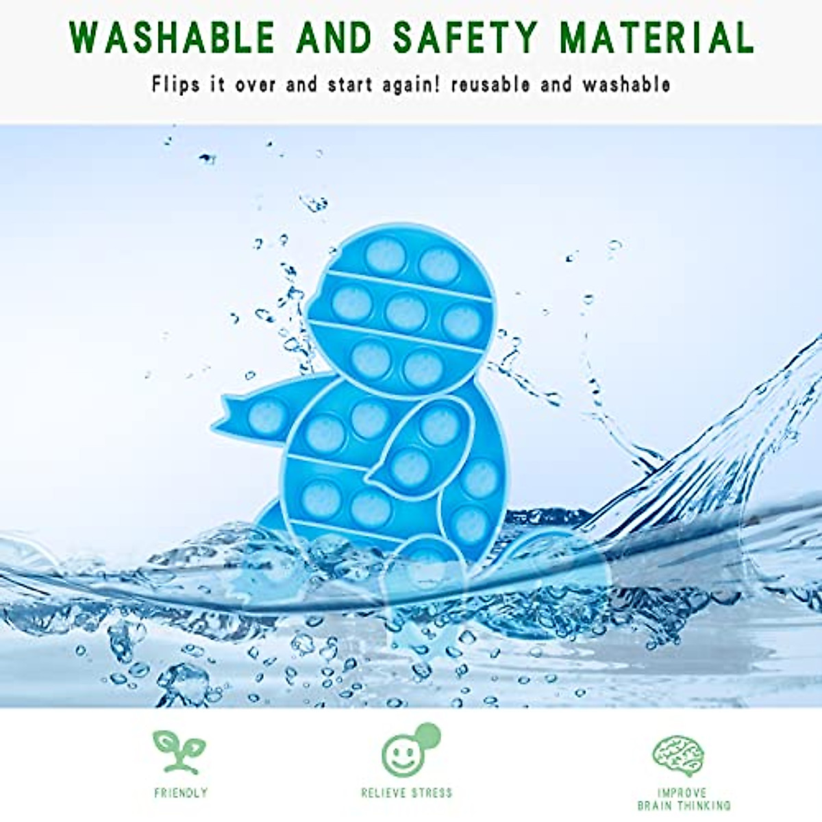 IGINOA 4 Pack Pop Sensory Easter Basket Stuffers Toys Cheap Set Anxiety Autism Stress Toys, Special Prize Gifts for Kids Boys Girls Teens Adults Friends ADHD Family Classroom