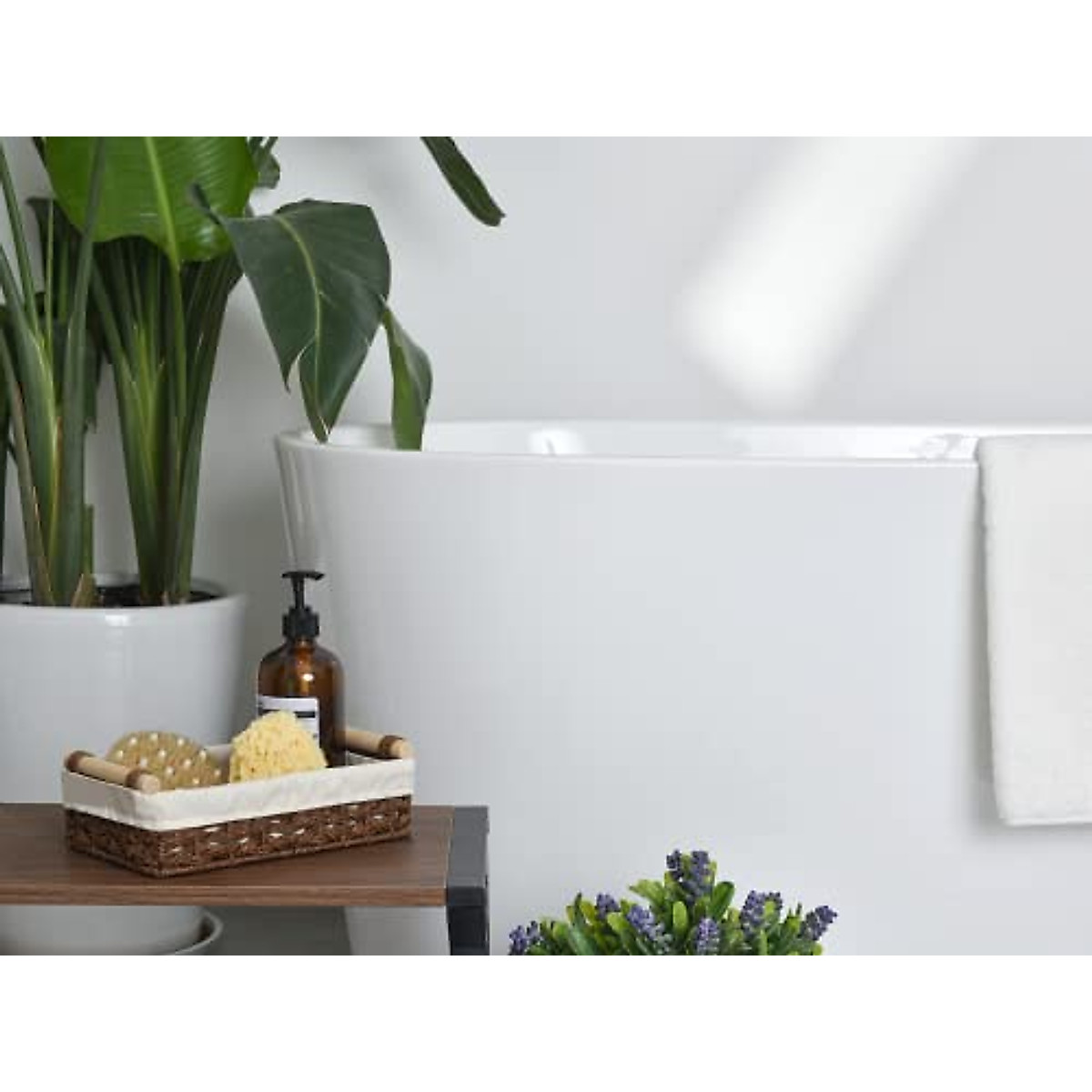 StorageWorks Seagrass Woven Storage Baskets & StorageWorks Open Home Storage Wicker Baskets