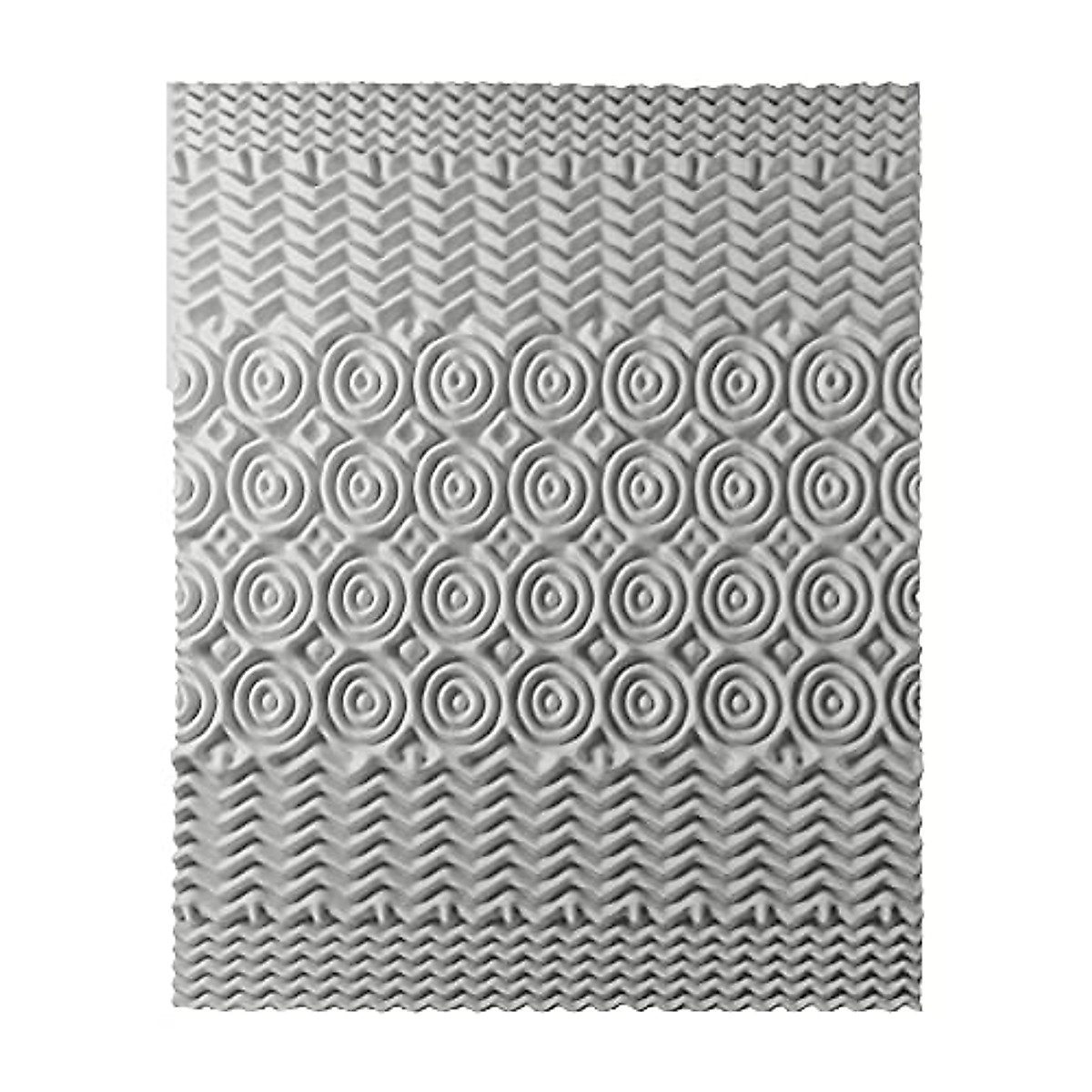 Best Price Mattress 3 Inch 5-Zone Memory Foam Mattress Topper with Bamboo Infusion and Moisture Control, CertiPUR-US Certified, Twin,Grey