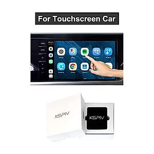 Wirless Carplay Dongle Multimedia Video Adapter Android AI Box 4+64GB for Car with Factory Wired Carplay Support Android Auto Android System USB Plug and Play (C-Touch)