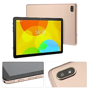 TOPINCN HD Tablet 10.1 Inch 4G LTE Phone Tablet 8800mAh 2.4G 5G WiFi 512GB Octa Core Expandable Android 11 for Office (Gold)