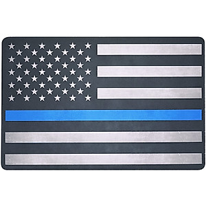 Raiseek Thin Blue Line Flag Gun Mat Gun Cleaning Mat of USA 11"x17"