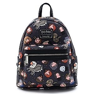 Loungefly Harry Potter Characters All Over Print Womens Double Strap Shoulder Bag Purse