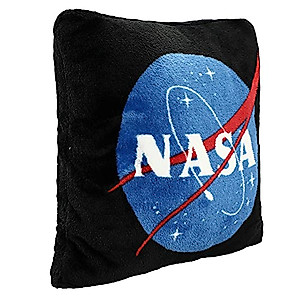 Bioworld NASA Lunar Module Print Pocket Throw Convertible Pillow/Blanket