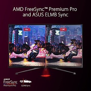 ASUS ROG Strix 43-inch 4K HDR DSC Gaming Monitor (XG43UQ) - UHD (3840 x 2160), 144Hz, 1ms, HDMI 2.1 (Renewed)