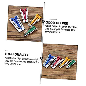 COHEALI 1 Set Pin Bag Folding Bias Strips Set Fabric Bias Tape Maker Sewing Quilting Tools Carpet Tools Carpet Tape Rug Set Fabric Sewing Maker Quilting Tool Kit Bias Tape Maker Tool Green