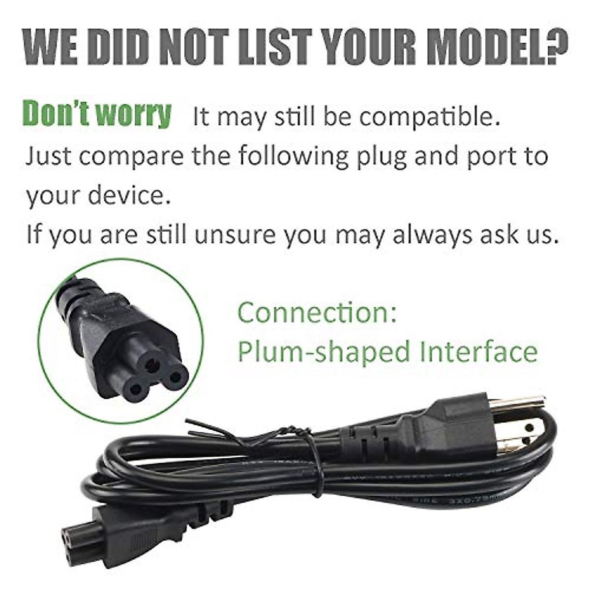 19V AC DC Adapter LCD Monitor Charger for Asus 22'' 23'' 24'' 27'' VX238H VX238H-W VX228 VX228H VX248 VX248H Backlight LED G-SYNC Gaming Monitor MX279H VX239H VX279H MX239H LS246H Power Supply Cord