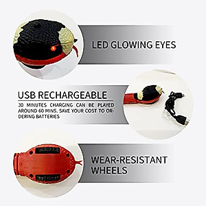 Pet2U 1PC Snake Cat Toy for Cats, Smart Sensing Snake Rechargeable, Automatically Sense Obstacles and Escape, Realistic S-Shaped Moving Electro-Sensing Cat Snake Toy, Interactive Toys for Cats