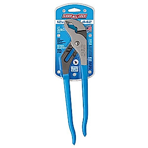 Channellock 442 Tongue and Groove Pliers, 12 In, Black, Blue, Silver