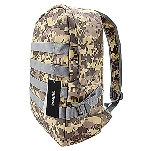 Silfrae Outdoor Camo Backpack Children Daypack for Camping Hiking (Digital Camo)