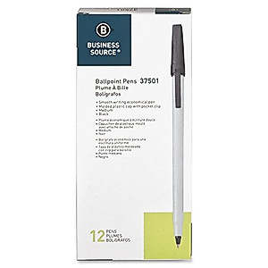 Business Source Medium Point Ballpoint Stick Pens