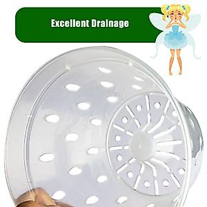 Doter Orchid Pots Variety 12 Packs (5.6 Inch / 6 Inch / 6.8 Inch x 2, 4.3 Inch / 5 Inch x 3), Clear Orchid Planter Pots with Holes for Repotting, Clear Nursery Pots for Orchid Repotting Kit