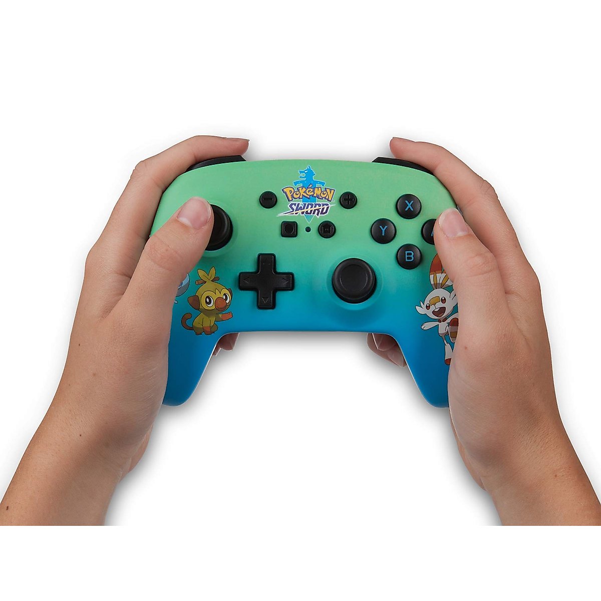 PowerA Enhanced Wireless Controller for Nintendo Switch - Pokémon Sword, Nintendo Switch Lite, Gamepad, game controller, Bluetooth controller, AA Battery