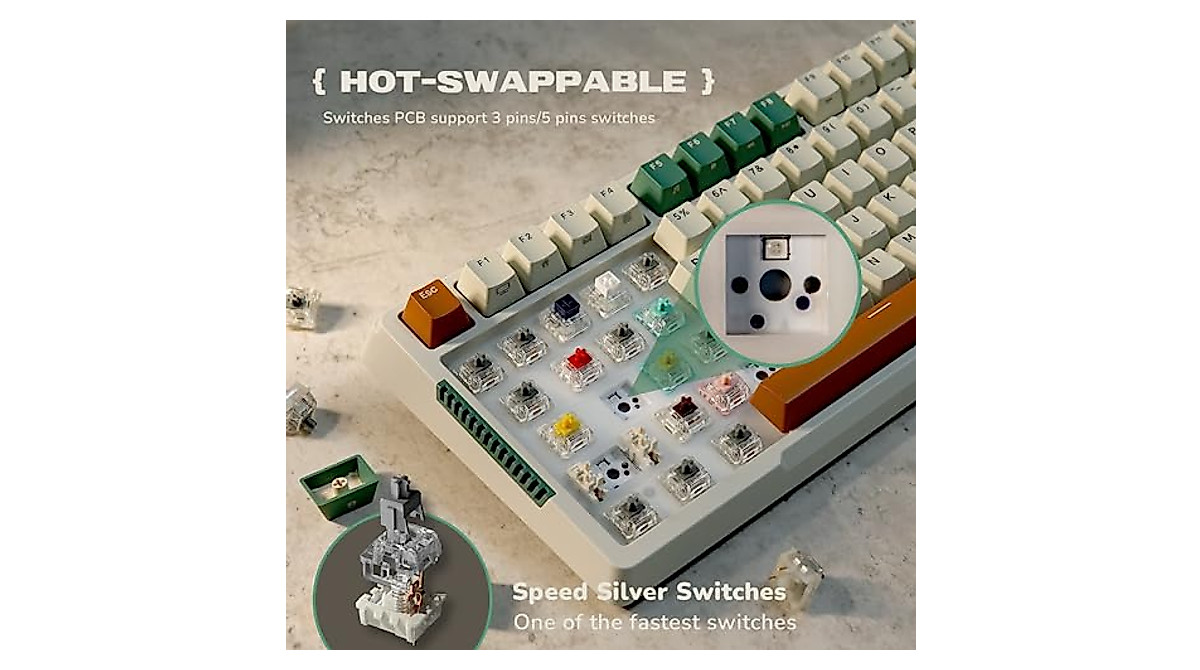 RK Royal Kludge H81 Wireless Mechanical Keyboard | Versatile & Customizable
