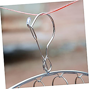 4 pcs Hangers for Clothes Drying Rack for Clothes Clip Hanger Sock Hanger Clip Stainless Steel Socks Hanger Clip drip Hanging Rack Clothes Hanger Drying Hook for Sock Coat Hanger Zerodeko