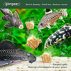 Gargeer 3oz Bottom Dweller Fish Food for Advanced Breeders. Complete Bottom Dweller Gel Diet for Both Juveniles & Adults. Made in The USA Using Premium Ingredients, Ocean Nutrition Gourmet Formula