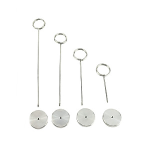 4pcs Table Number Holders Photo Holder Desk Stands for Christmas Wedding Cards, Office Gift Cards, Table Sign, Food Signs, Picture Display (3.9", 5.9", 7.9", 9.8")