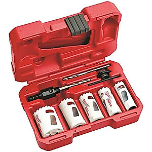 MILWAUKEE'S Hole Saw Kit,Saw Range 3/4" to 2-1/4", 1 Count (Pack of 1)