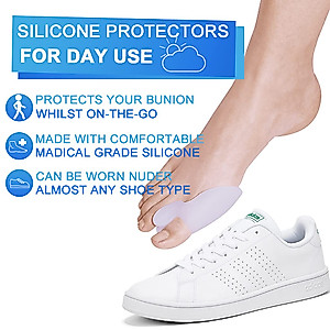 Toe Corrector Toe Separator Bunion Splint 【2024 Updated】 Hallux Valgus Bunion Big Toes Corrector Set Bunion Brace Bunion Exercise Strap Orthopedic Kit Bunion Pain Relief (free, Blue)
