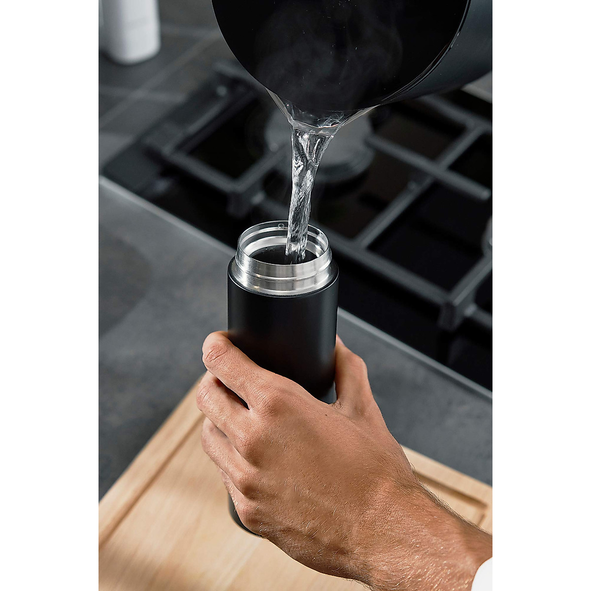 ZWILLING Thermo Travel Bottle, 15.2 oz, Matte Black