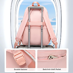 Reqinqin Kids Backpack for Girls Waterproof Large Space School Backpack Suitable for Age Over 5 years old Ultralight Pink Travel Toddler Backpack（Pink）