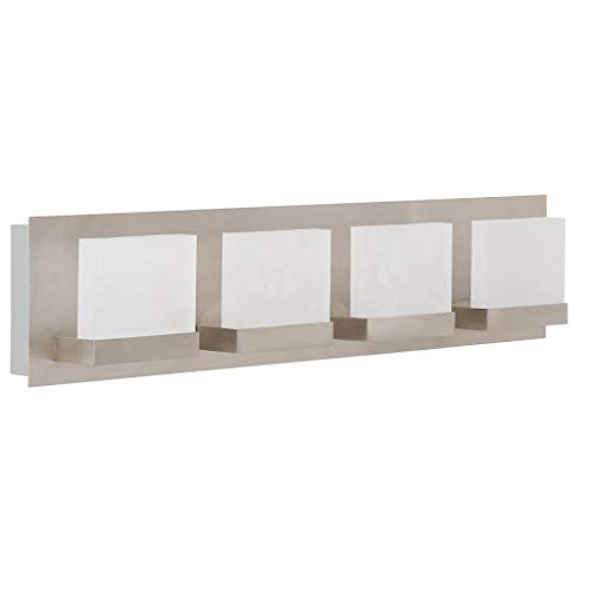 Home Decorators Collection Alberson 4-Light Brushed Nickel LED Bath Bar Light