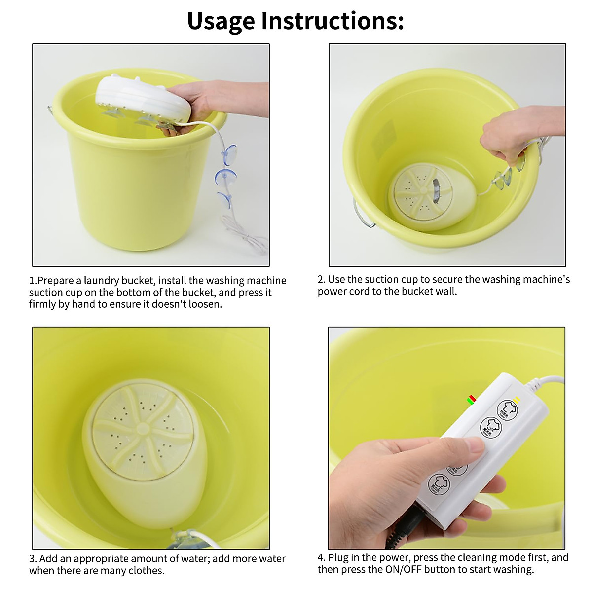 Mini Washing Machine,Machine Portable Turbo Washing Machine for Travelling,Business Trip,Camping,College Room.Deep cleaning of underwear, baby clothes and other small clothes.